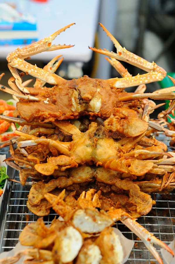 Crispy Fried Crabs stock image. Image of fried, health - 210185511