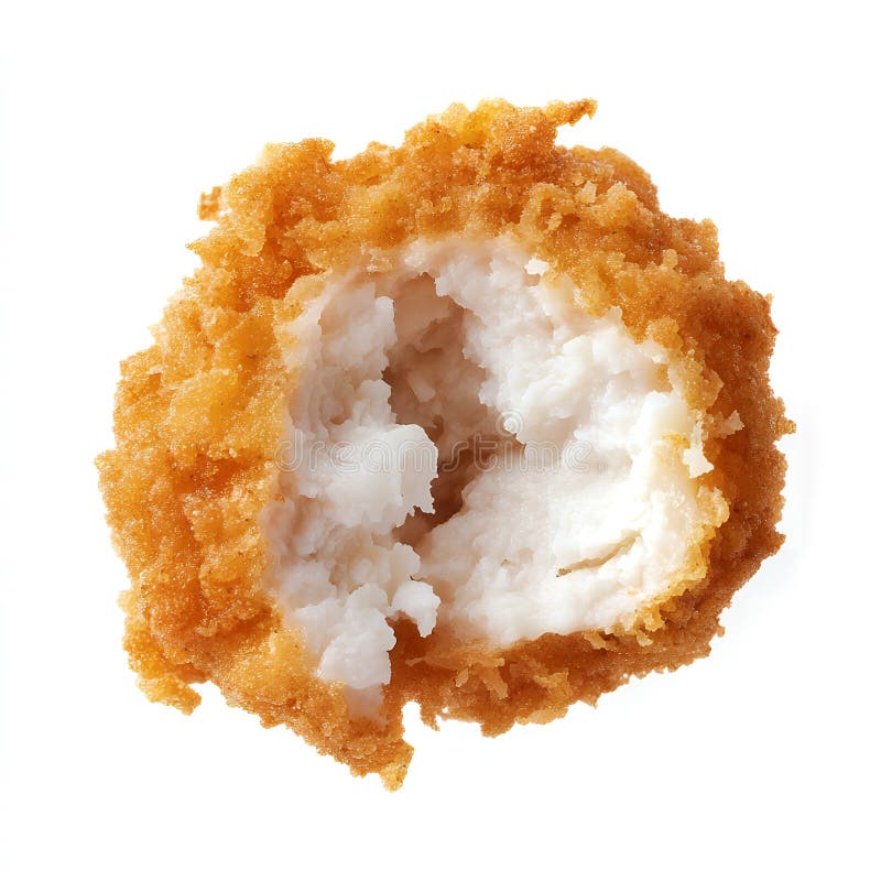 Crispy Fried Fish Cake Breaded Seafood Snack Close Up Shot Stock ...