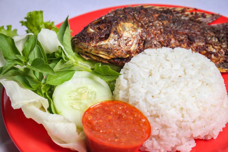 Crispy fried fish stock photo. Image of salad, crispy - 266821758