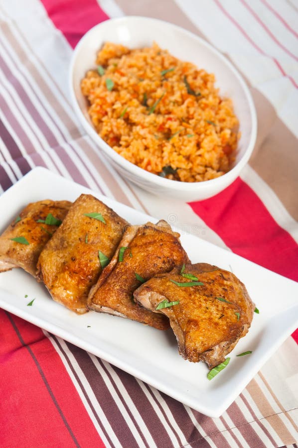 Crispy Fried Herbed Chicken Stock Image - Image of food, herb: 40212913