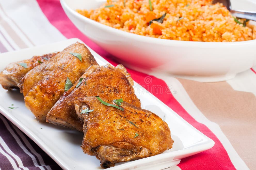 Crispy Fried Herbed Chicken Stock Photo - Image of crusted, cooking ...