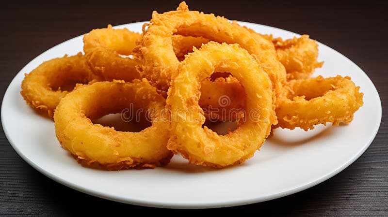 Onion rings stock illustration. Illustration of eatery - 283922082
