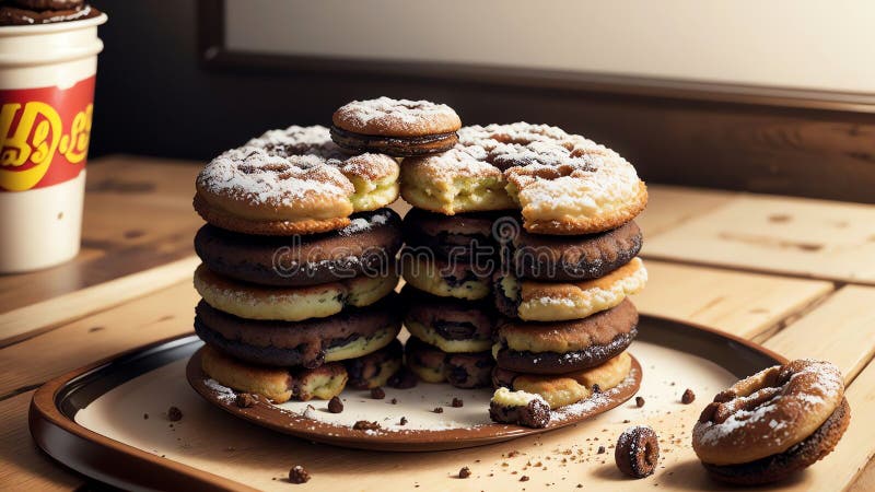 Crispy Fried Oreo Delight.AI Generated Stock Illustration ...