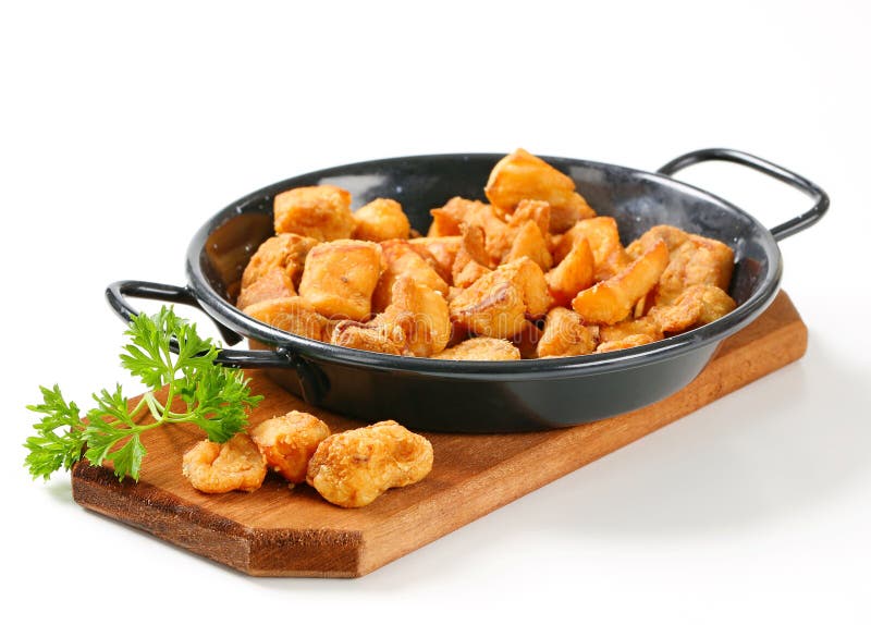 Crispy fried pork greaves stock image. Image of fried - 38291087