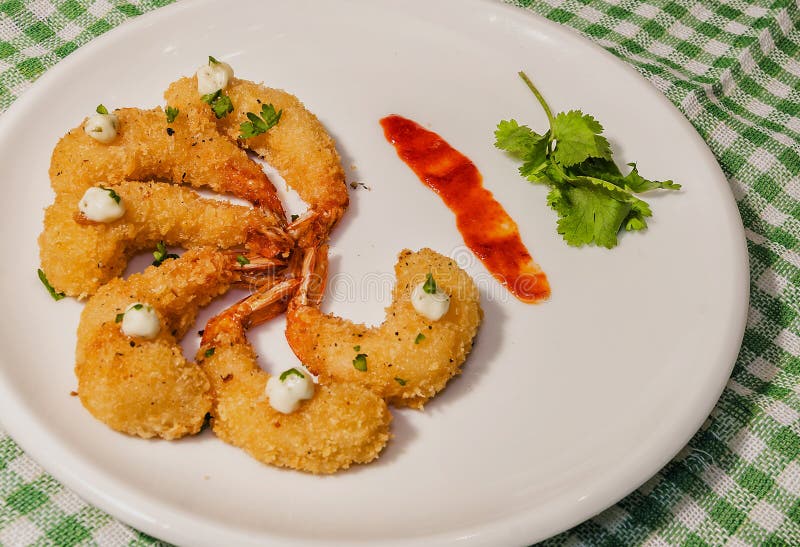 Crispy Fried Prawn stock photo. Image of tasty, garlic - 31435120