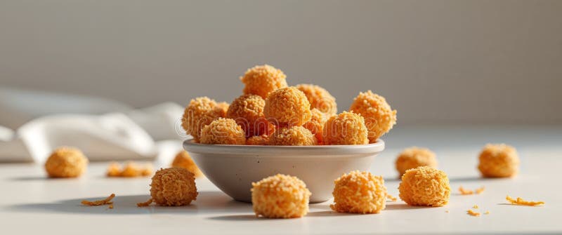 Crispy Golden Cheese Bites Casual Snacking Stock Photos - Free ...