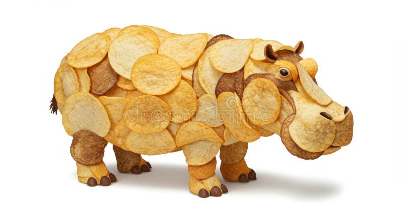 Crispy Hippo stock illustration. Illustration of figurine - 381772449