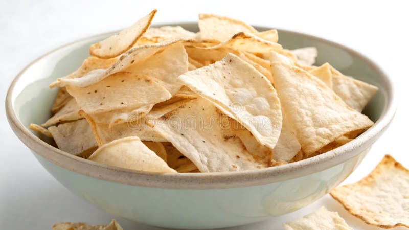 Crispy Lavash Chips in Bowl for Snack Time Enjoyment Stock Image ...