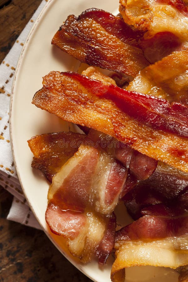 Bacon strips fried stock photo. Image of hungry, rind, grill - 325410