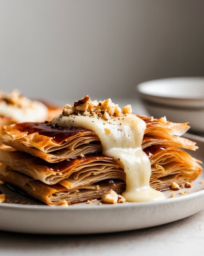 Crispy Phyllo Layers with Melted Cheese and Syrup Make a Tempting ...