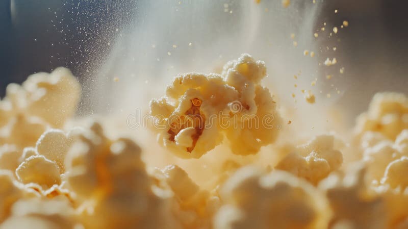 Crispy Popcorn Bursting with Flavor, Creating Delightful Snack ...