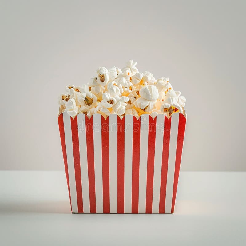 Crispy Popcorn Perfectly Displayed on a Transparent Background Stock ...