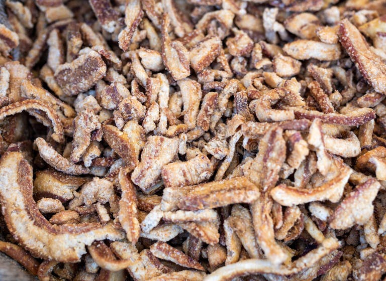 Crispy pork cracklings stock image. Image of cracklings - 365653789