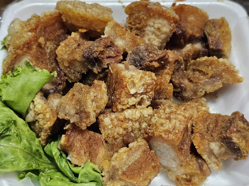Crispy pork stock image. Image of streetfood, crispy - 342134767