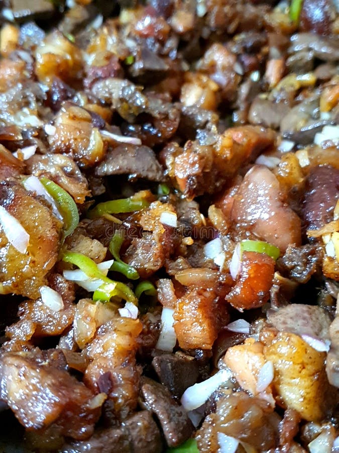 Crispy Pork Sisig stock photo. Image of crispy, pigface - 223870124