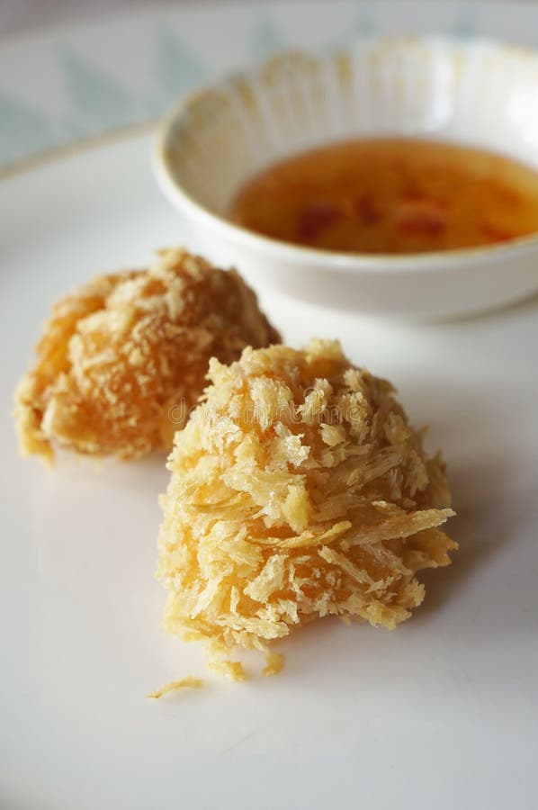 Crispy prawn dumpling stock photo. Image of thai, flour - 29671158