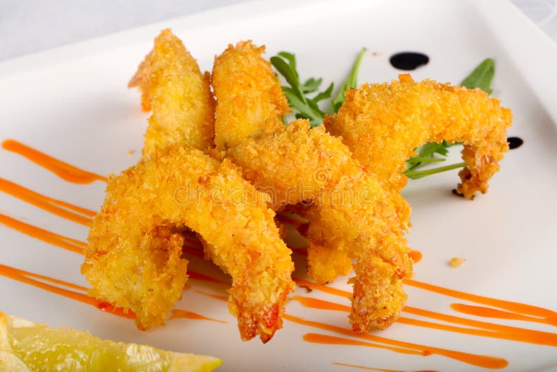 Crispy prawns stock image. Image of cuisine, appetizer - 111512559