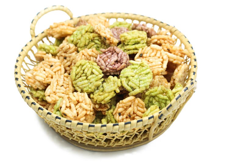 Crispy Rice Cracker : Thai Food Stock Photo - Image of puffed, crisp ...