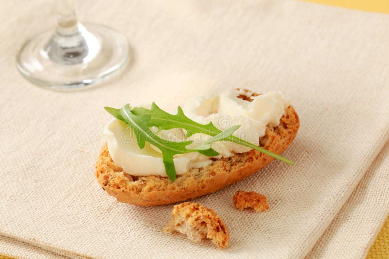 Crispy roll and spread stock image. Image of dairy, baked - 23061509