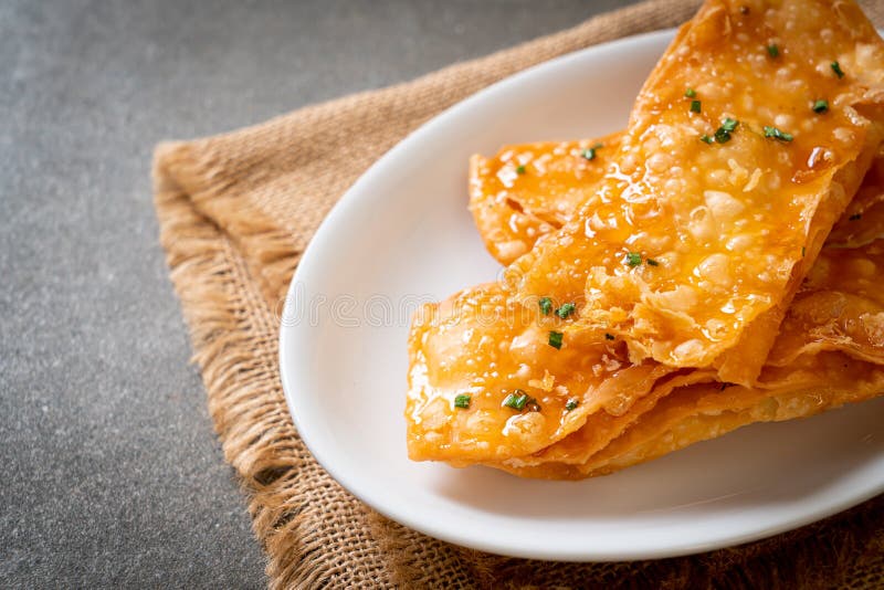 Crispy roti with sugar stock photo. Image of food, gourmet - 211462592