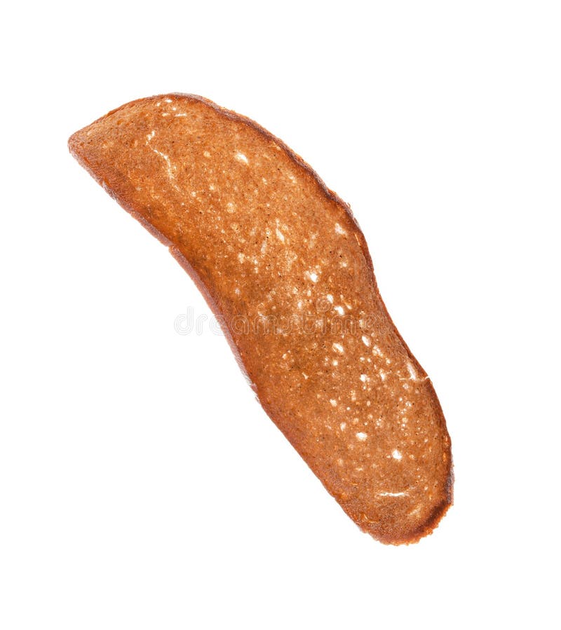 Crispy Rusk Isolated on White. Tasty Snack Stock Image - Image of ...