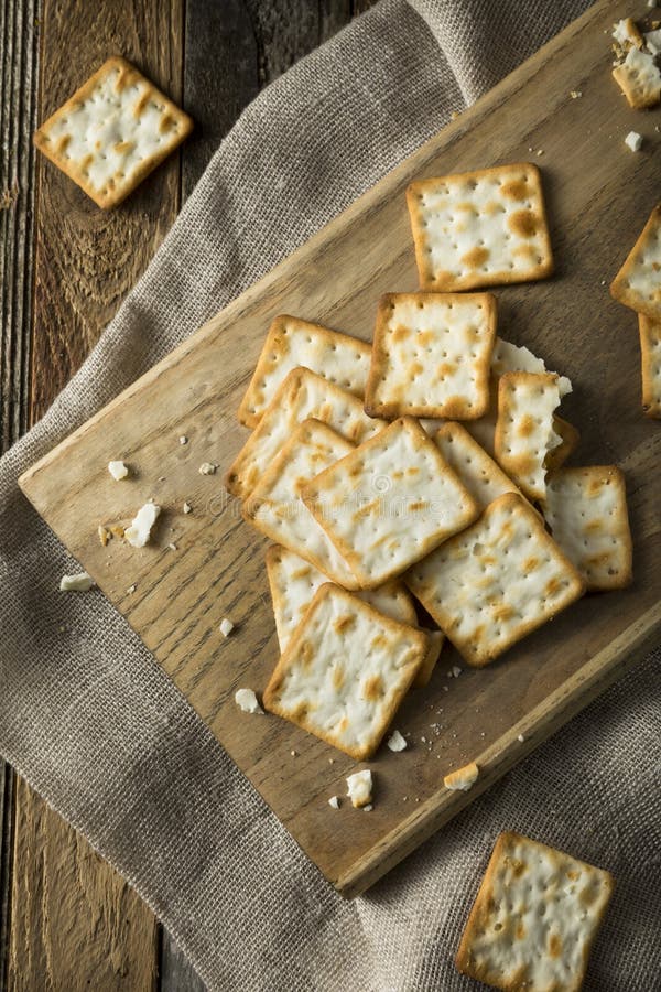 Crispy Salty Gluten Free Crackers Stock Image - Image of rustic, bread ...