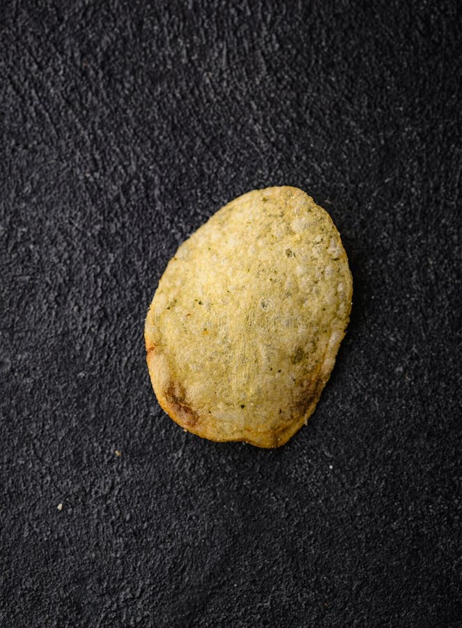 Crispy Salty Homemade Potato Chips Stock Image - Image of chips ...