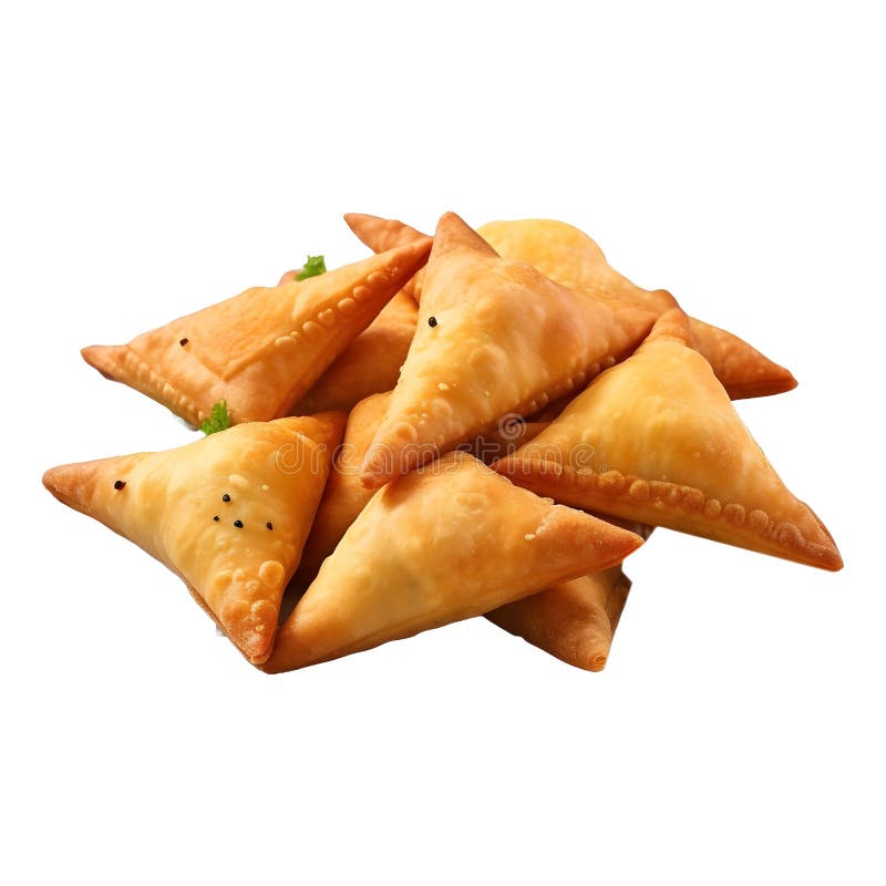Crispy Samosas on Transparent Background - Ai Generated Stock ...