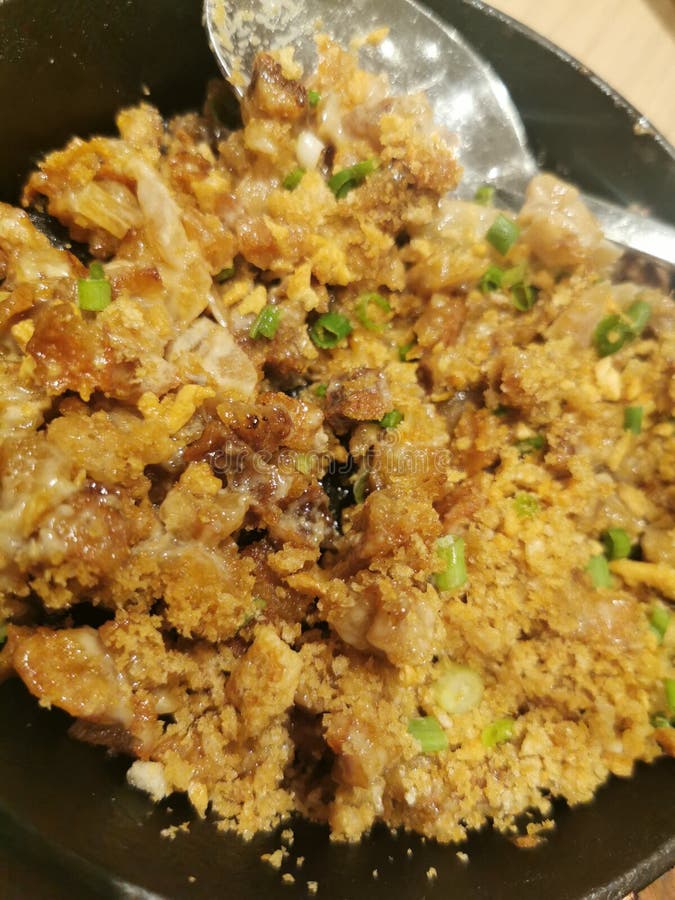 Crispy Sisig and Chicharon stock image. Image of sisig - 174378083
