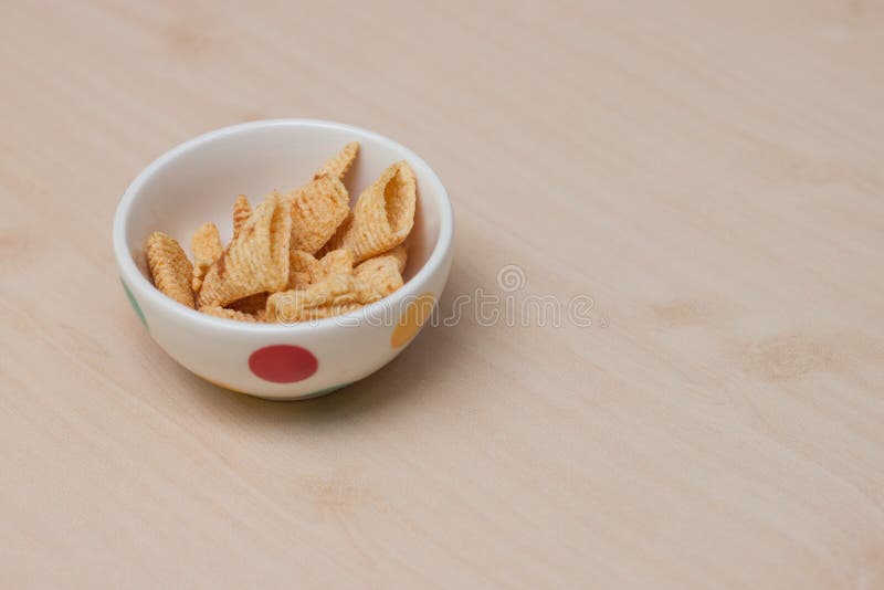 Crispy Snacks in the Mini Bowl. Stock Image - Image of bowl, flavoured ...