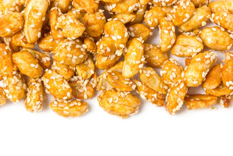 Crispy Sugared Nuts. stock photo. Image of crispy, edible - 36514280