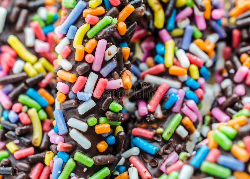 Crispy Sweet Straw Covered Chocolate Stock Photo - Image of delicious ...