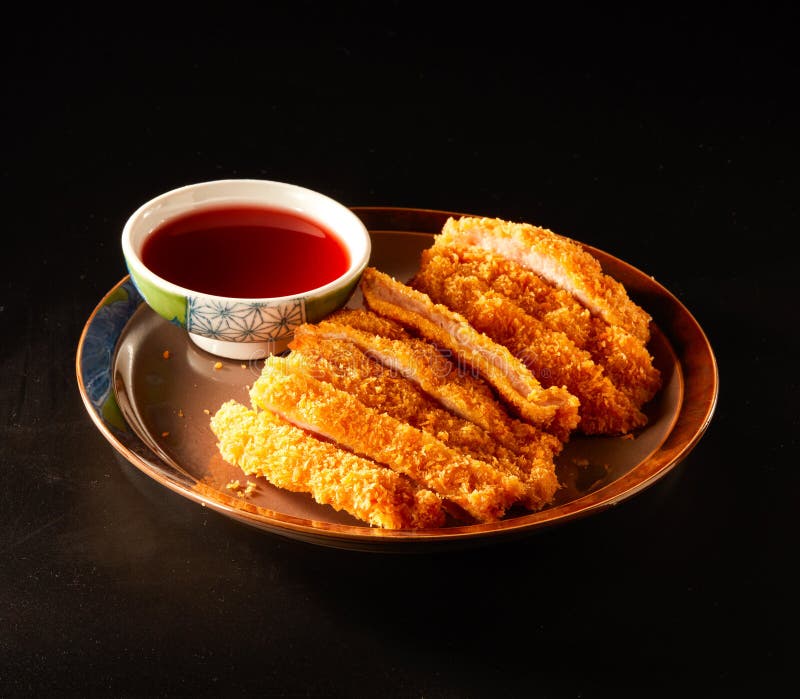 A Crispy and Tempting Deep-fried Chicken Chop Stock Image - Image of ...