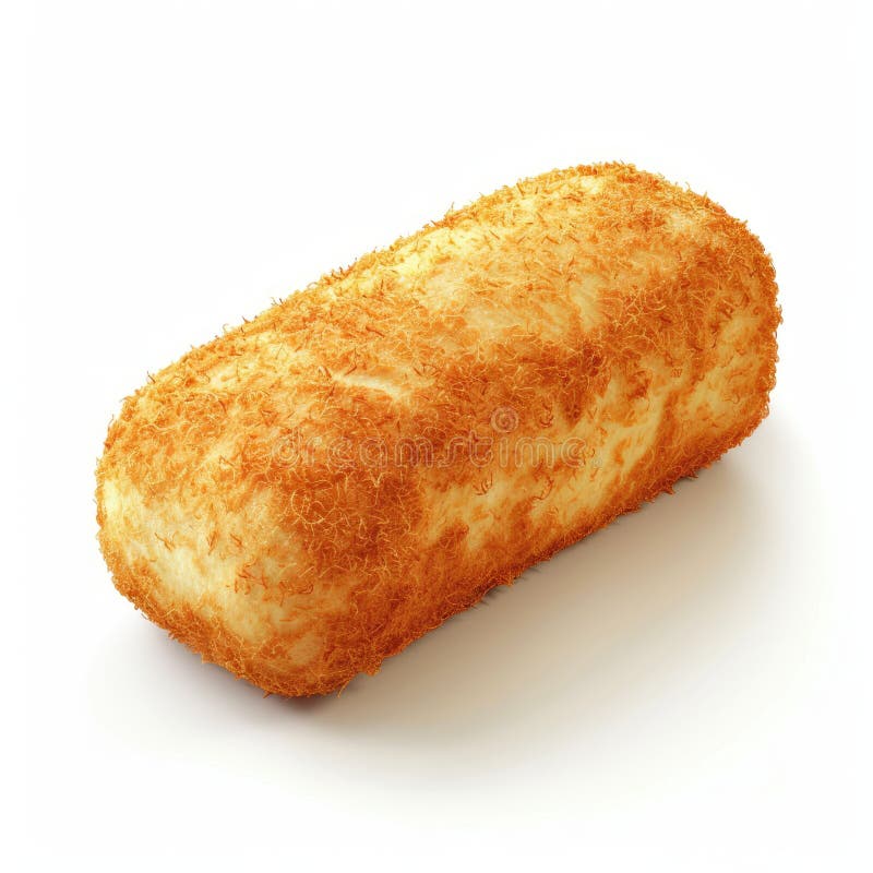 Golden-Brown Crispy Bread, Deliciously Baked Treat Stock Illustration ...