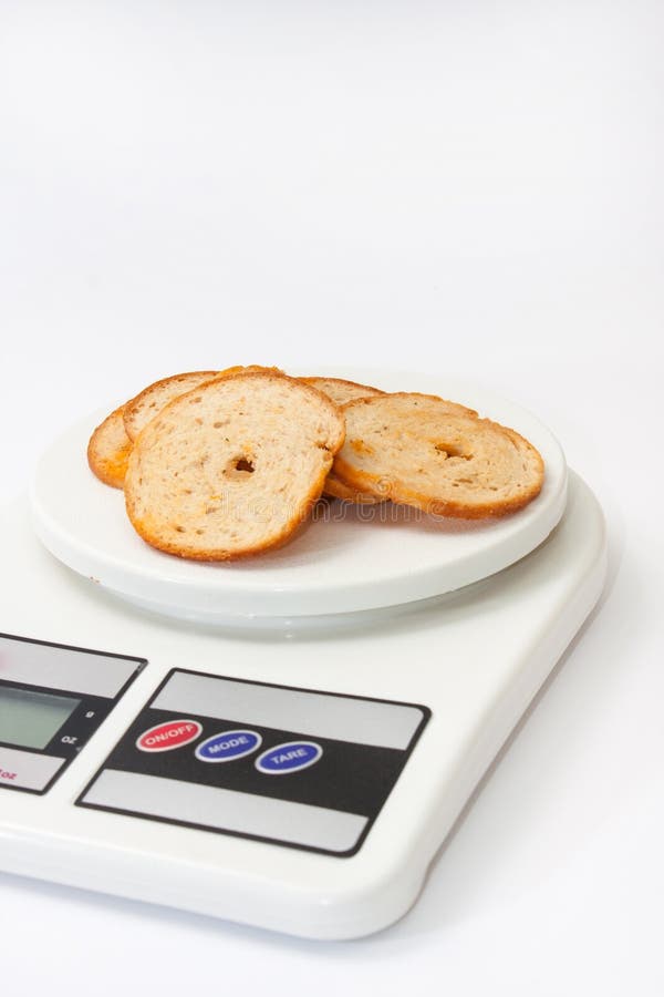 Crispy Toasted Toast Kitchen Digital Scale Stock Photos - Free ...