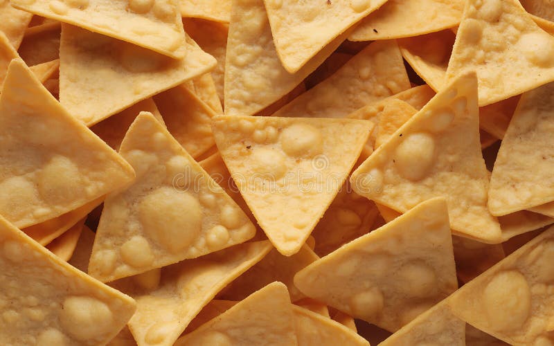 Crispy Triangle Tortilla Chips with Bubble Texture, Corn Nacho Chips ...