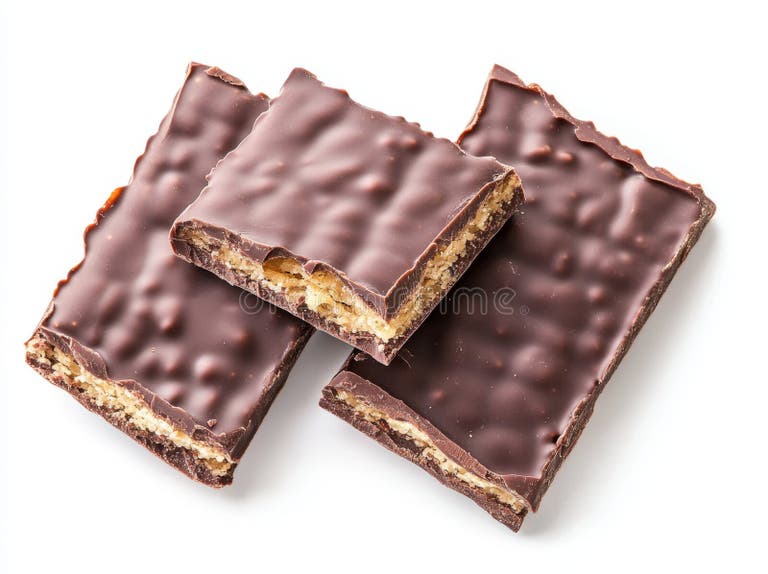 Crispy Wafer Bar Coated in Chocolate, Designed for Packaging Stock ...