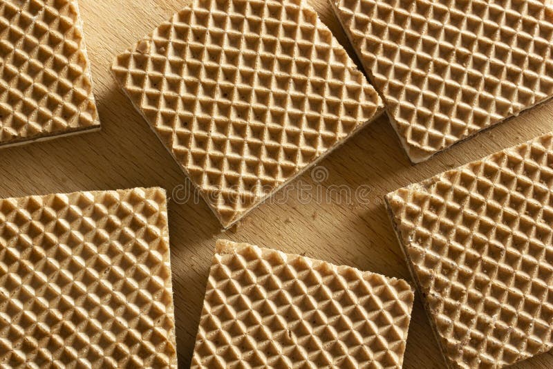 Crispy wafers stock image. Image of ground, cream, cake - 189537845