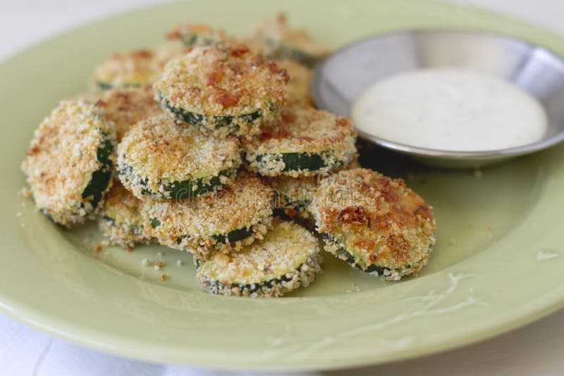 Crispy Zucchini Rounds stock photo. Image of appetizer - 30773852