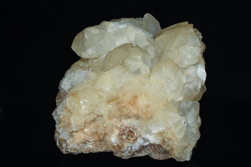 Cristal De Roca De La Calcita Imagen de archivo - Imagen de negro, roca ...