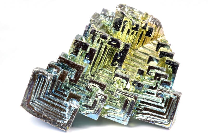 Cristal del bismuto imagen de archivo. Imagen de bismuto - 1241473