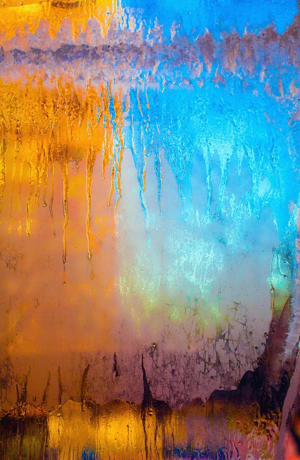 Cristal Helado Con Escarcha Y Manchas Imagen de archivo - Imagen de ...