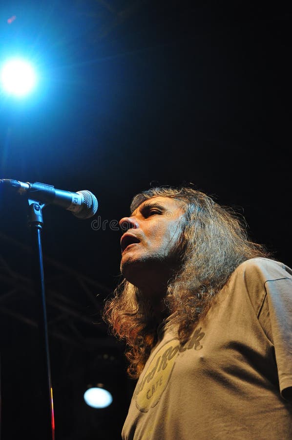 Cristi Minculescu - Iris Lead Singer Editorial Photo - Image of singing ...