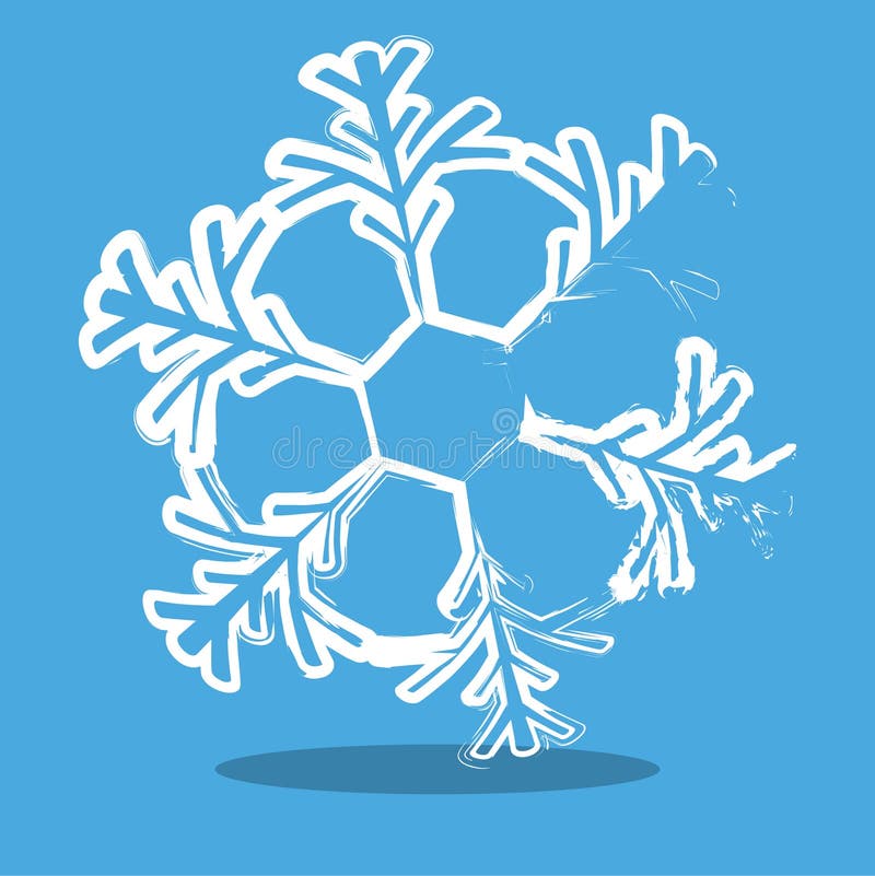 Cristmast Chalk Doodles Flake 4 18 Stock Vector - Illustration of ...