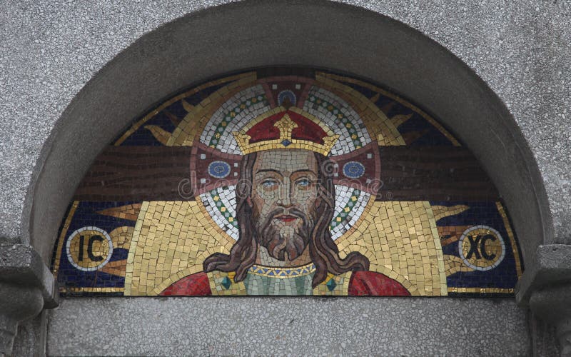 Cristo el rey foto de archivo. Imagen de escultura, peregrino - 132009608