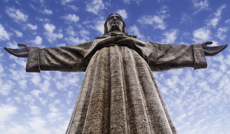 Cristo el rey (frente) imagen de archivo. Imagen de portugal - 31106333