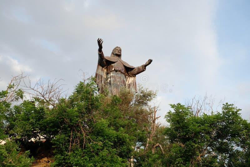 Cristo Rei of Dili Statue on the Top of the Hill, Timor Leste Stock ...