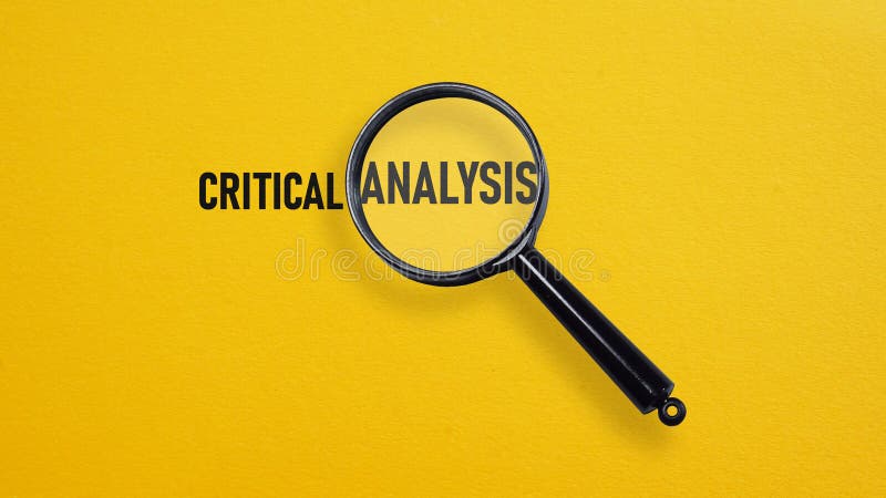 Critical Analysis is Shown Using the Text and the Photo of Magnifying ...