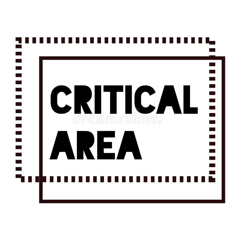 Critical Area rubber stamp stock vector. Illustration of crucial - 83646065