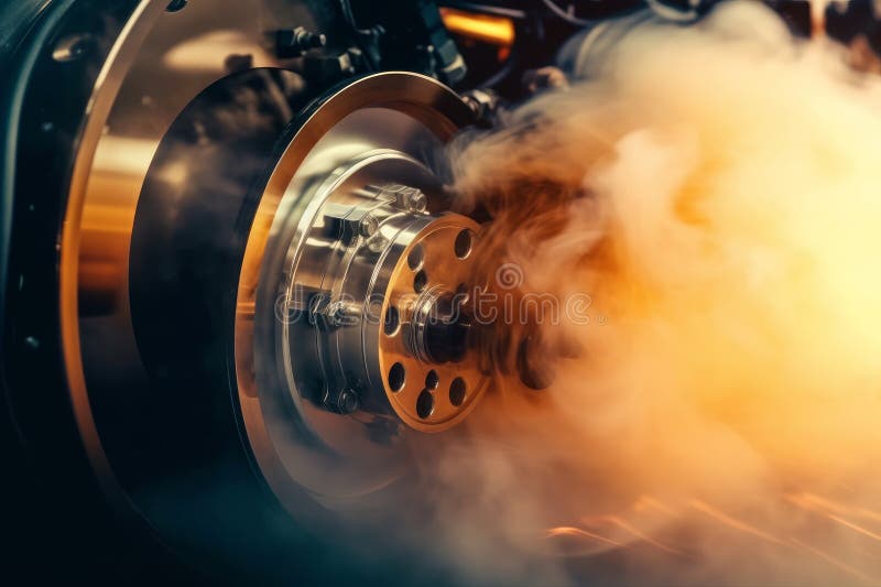 Critical Condition: Close-Up of Overheating Car Engine (AI Generated ...